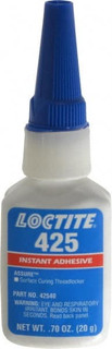 Loctite 20gr. Bottle, Blue, Low Strength Liquid Threadlocker Series 425 ...