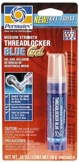 Permatex 10 Gal Tube, Blue, Medium Strength Gel Threadlocker Series 240 ...