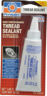 Permatex 50 mL Tube, White, Paste High Strength Threadlocker Series 565 ...