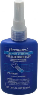 Permatex 50 mL Bottle, Blue, Medium Strength Liquid Threadlocker Series ...