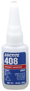 Loctite 0.70 oz Bottle Tan Instant Adhesive Series 408, 50 sec Fixture ...