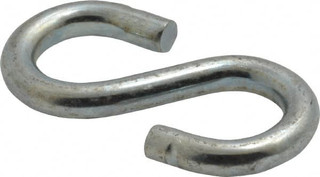 Made in USA 5/16" Opening, Low Carbon Steel Electrogalvanized S-Hook 58 ...