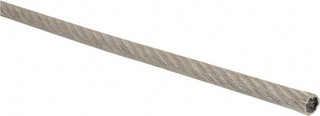 Lift-All 1/4" x 3/16" Diam, Coated Aircraft Cable Wire 4,200 Lb ...