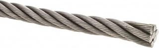 Value Collection 5/8" Diam, Steel Wire Rope 30,000 Lb Breaking Strength ...