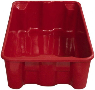 MFG Tray 300 Lb Load Capacity Red Fiberglass Tote Container Stacking ...
