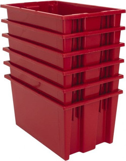 Quantum Storage Systems 75 Lb Load Capacity Red Polyethylene Tote ...
