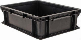 SSI Schaefer 0.38 Cu Ft, 55 Lb Load Capacity Black Polypropylene Tote ...