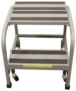 PW Platforms 300 Lb Capacity 3 Step Stand Office Mobile Stand, 26" Base ...