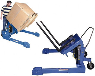 Vestil 4,000 Lb Load Limit, Straddle Portable Tilting Table 90° Tilting ...