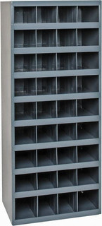 Durham 36 Bin Bin Shelving Unit with Openings 17-7/8 Inch Overall Width ...