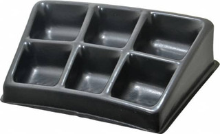 Bayhead Products 6 Compartment Black Small Parts Assembly Tray 12-1/2 ...