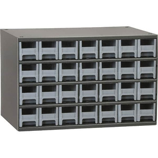 Akro-Mils 28 Drawer, Small Parts Modular Steel Frame Storage Cabinet 11 ...