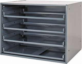 Durham 4 Drawer, Small Parts Slide Rack Cabinet 15-3/4" Deep x 20" Wide ...