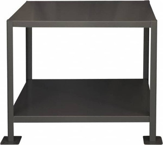 Durham 48 Wide x 30" Deep x 36" High, Steel Machine Work Table Flat Top ...