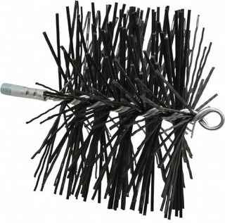 Schaefer Brush 8" Diam Round, Poly Chimney Brush 1/4" NPSM Male ...