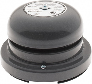 Edwards Signaling 4" Diam, 120 VAC Bell 0.062 Amps, 88 Decibles at 10 ...