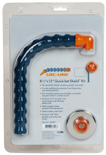 Loc-Line Polycarbonate Flat Base & Shield 8-1/2" Wide x 12" Long x 1/8 ...