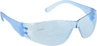 MCR Safety Light Blue Lenses, Framed Safety Glasses Scratch Resistant ...