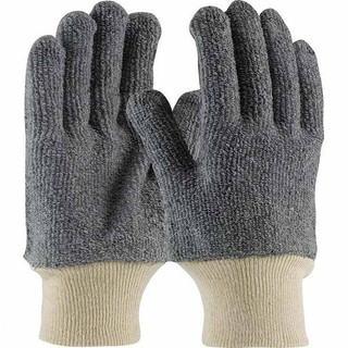 PIP Size L Terry Work Gloves General Purpose, Uncoated, Knit Wrist Cuff ...