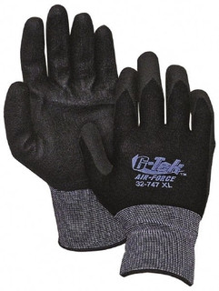 PIP Size L (9) PVC Coated Nylon General Protection Work Gloves For ...