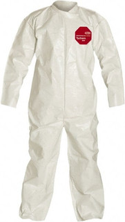 DuPont 12 Qty 1 Pack Size XL Saranex Chemical Resistant Coveralls White ...