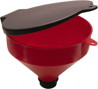 Funnel King 8" High x 9-1/8" Diam, Polypropylene, Manual Closing Drum ...