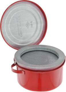 Eagle Manufacturing 1 Quart Capacity, Coated Steel, Red Bench Can 3-5/8 ...