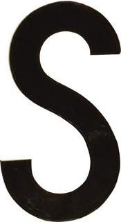 Made in USA Letter Label Legend: S, English, 3" Wide, Black, Pressure ...