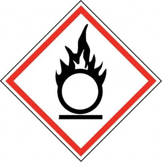 AccuformNMC Hazardous Materials Label, Header: Oxidizer Warning Legend ...