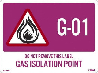 AccuformNMC Pack of 10 Energy Isolation Labels Legend: G - 01 THRU G ...