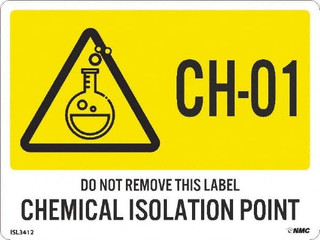 NMC Pack of 10 Energy Isolation Labels Legend: CH - 01 THRU CH - 10 DO ...