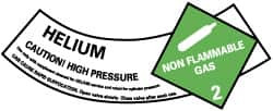 AccuformNMC 25 Qty 1 Pack Hazardous Materials Label Legend: Helium ...