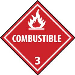 AccuformNMC Combustible DOT Shipping Label 4" High x 4" Wide DL9ALV ...