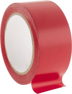 NMC 2" x 108 ft. Vinyl Floor & Egress Tape 0.0508 mil, Red, Solid Color ...