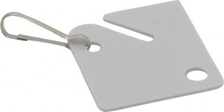 Master Lock Snap Hook (Square), English Safety & Facility Key Tag White ...