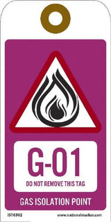 NMC Pack of (10) 6" High x 3" Long, G - 01 THRU G - 10 DO NOT REMOVE ...