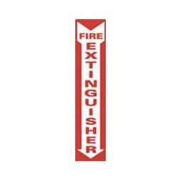 AccuformNMC Fire Extinguisher, Aluminum Fire Sign 4" Wide x 24" High ...