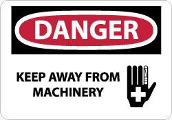 AccuformNMC "Danger - Keep Away From Machinery", 10" Long x 14" Wide ...