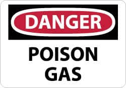 AccuformNMC "Danger - Poison Gas", 10" Long x 14" Wide, Pressure ...