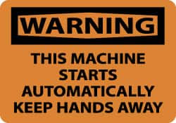 AccuformNMC "Warning - This Machine Starts Automatically - Keep Hands ...