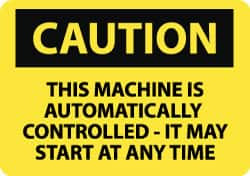 NMC "Caution - This Machine Runs by Remote Control", 10" Long x 14 ...