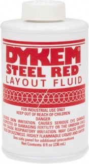 Dykem Red Layout Fluid 8 Ounce Brush Top Can 80496 - 00264432| Penn ...