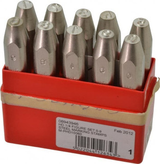 Pryor 10 Piece, 1/4" Character Steel Stamp Set Figures, Heavy Duty ...