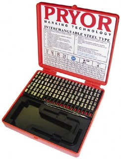 Pryor 112 Piece, 1/8 Inch Character, Steel Type Set 9 Character ...