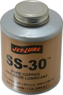 Jet-Lube 1 Lb Can High Temperature Anti-Seize Lubricant Copper, -65 to ...