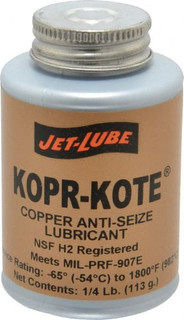 Jet-Lube 0.25 Lb Can High Temperature Anti-Seize Lubricant Copper ...