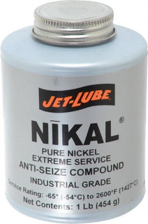Jet-Lube 1 Lb Can High Temperature Anti-Seize Lubricant Nickel, -65 to ...