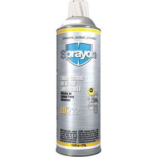 Sprayon 20 oz Aerosol Spray Lubricant Clear, -40°F to 450°F, Food Grade ...