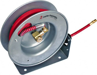 PRO-SOURCE 20 ft. Spring Retractable Hose Reel 300 psi, Hose Included ...