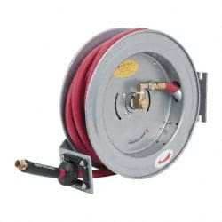 PRO-SOURCE 35 ft. Spring Retractable Hose Reel 300 psi, Hose Included ...